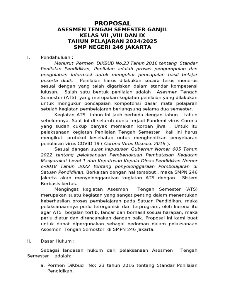 Proposal Ats TP 2023-2024 | PDF