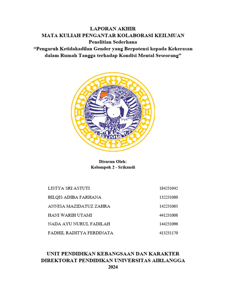 Laporan Akhir Kelompok 2 | PDF