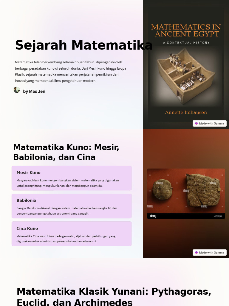 Sejarah Matematika | PDF