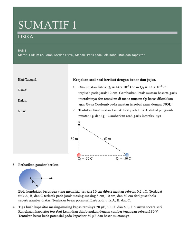 SUMATIF 1 KELAS 12 | PDF