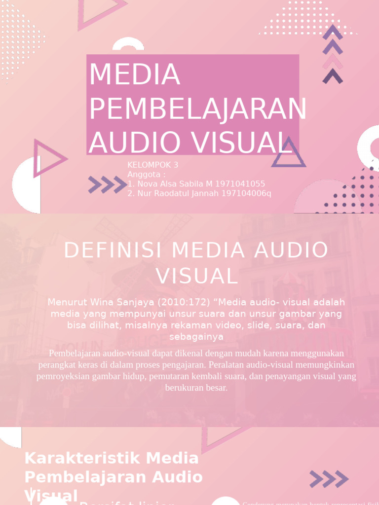 Kelompok 3_Media Pembelajaran Audio Visual | PDF