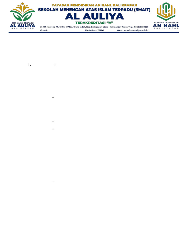 Panduan Dan Tatib Sat 2023-2024 | PDF