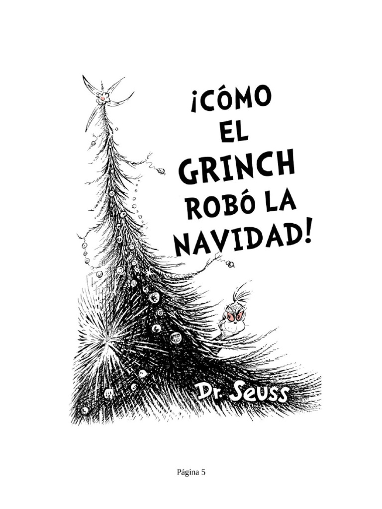 Como El Grinch Robo La Navidad - DR Seuss | PDF