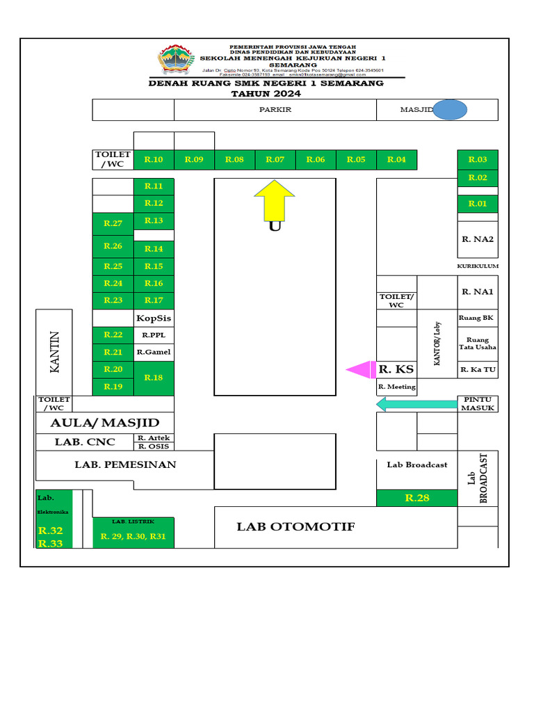 Denah Ruang PSAT 2024 Rev1 | PDF