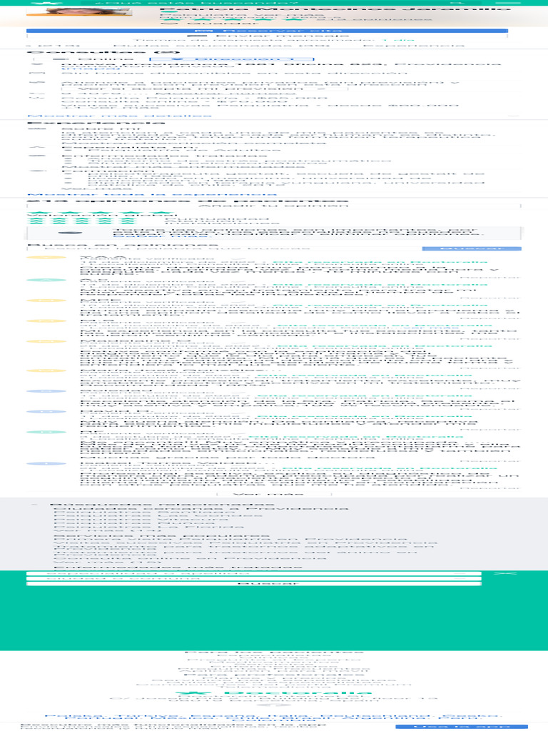 Patricia Montecinos Jaramillo Psiquiatra, Providencia - Reserva Hora Doctoralia - CL | PDF