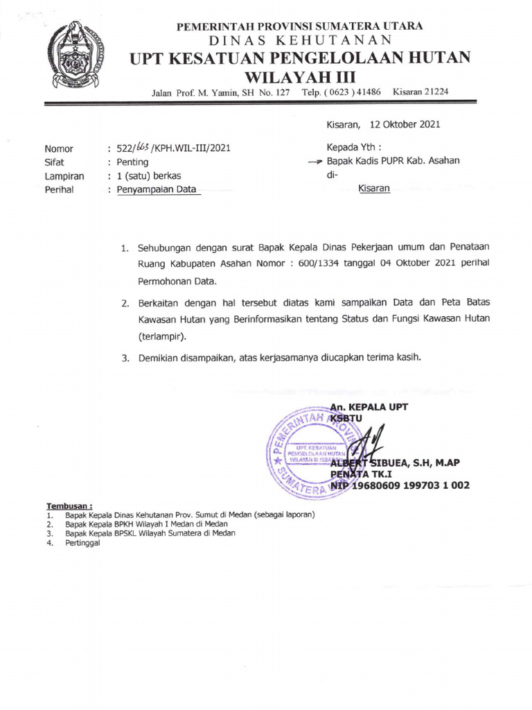 Data Dari KPH III | PDF