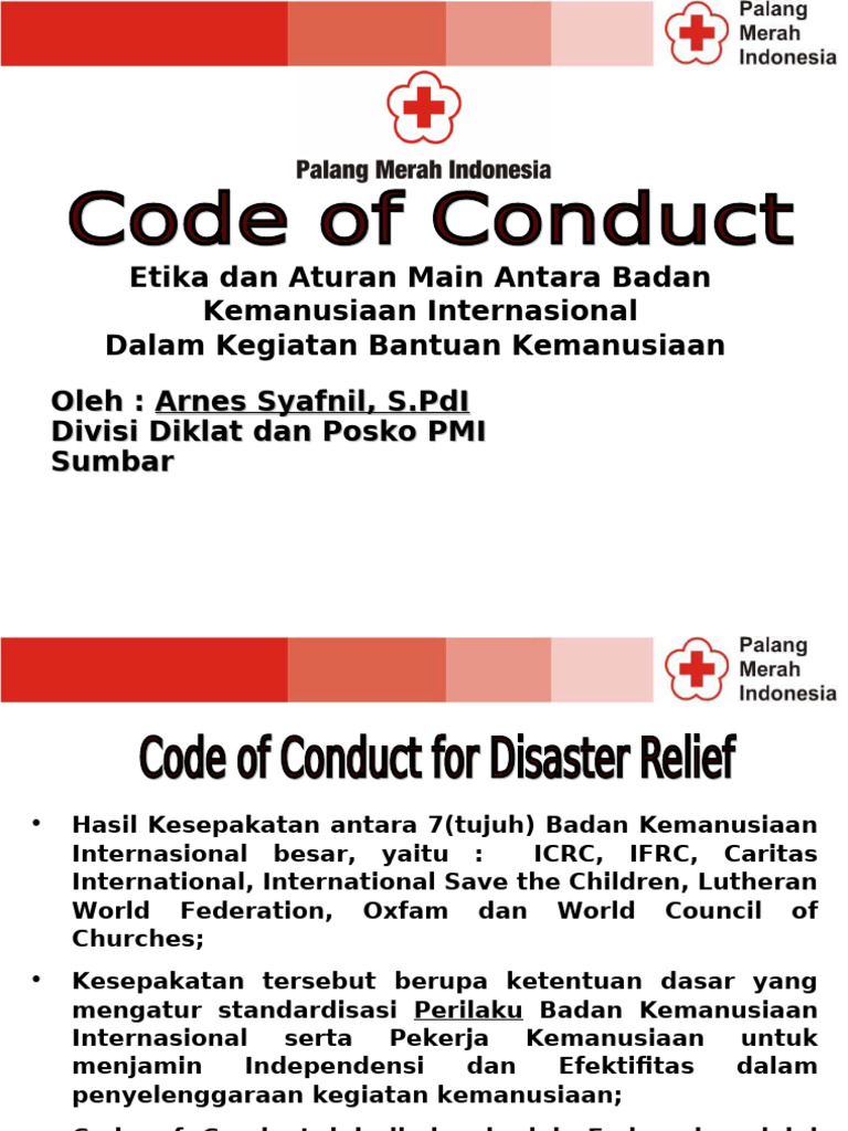 5 Code of Conduct | PDF