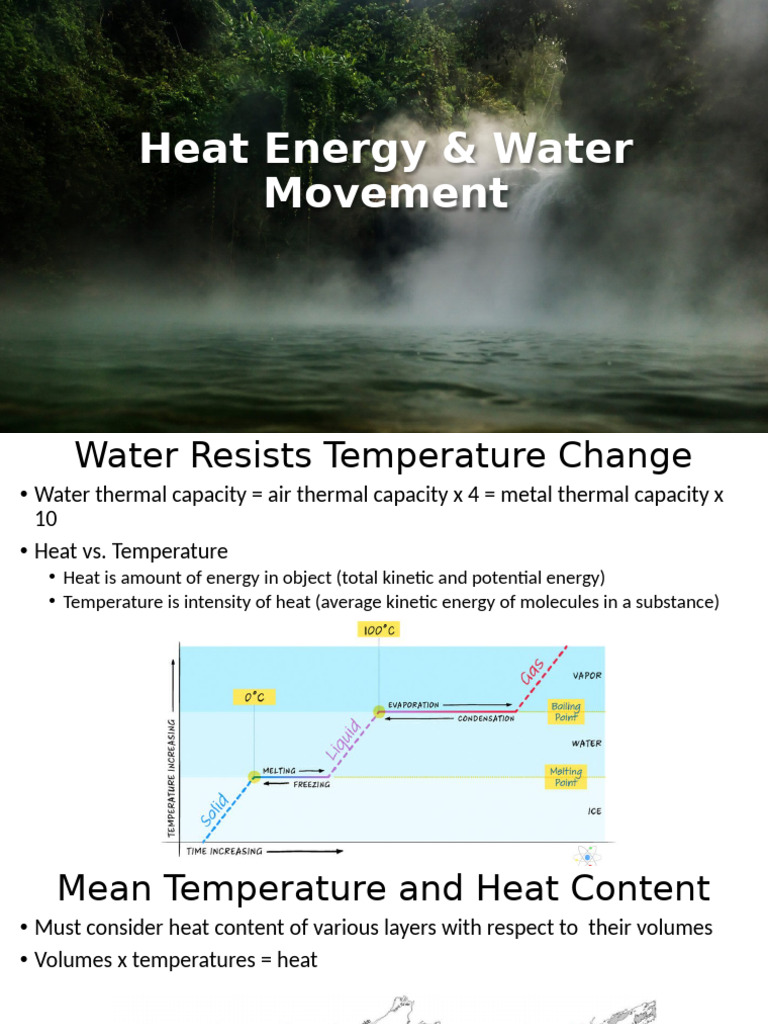 Heat Energy & Water Movement | PDF