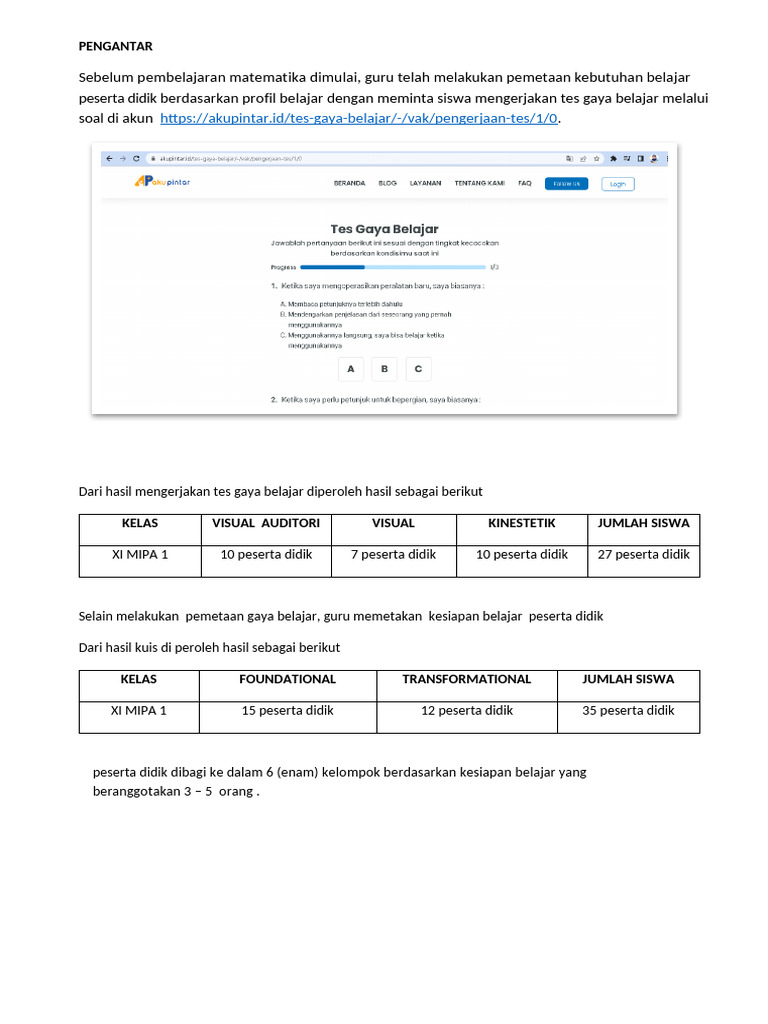 RPP Diferensiasi KSE | PDF