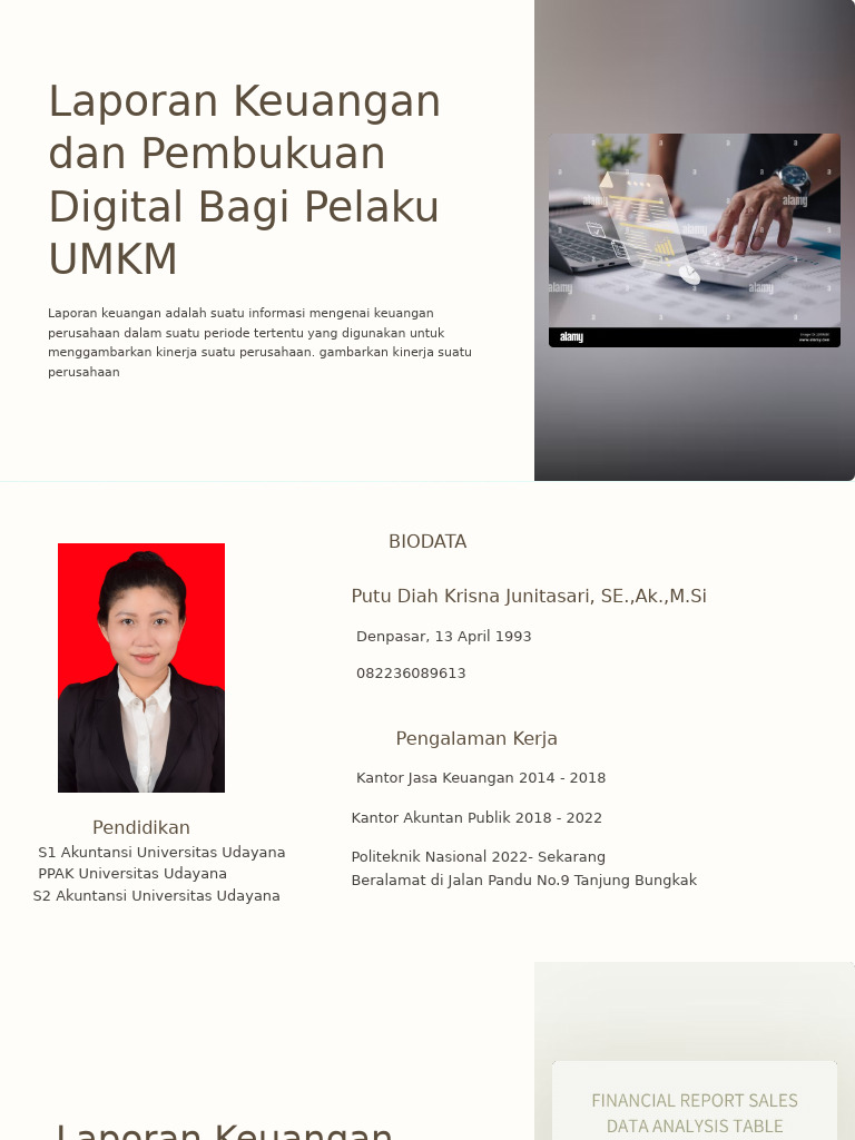 Laporan-Keuangan-dan-Pembukuan-Digital-Bagi-Pelaku-UMKM 210824 | PDF