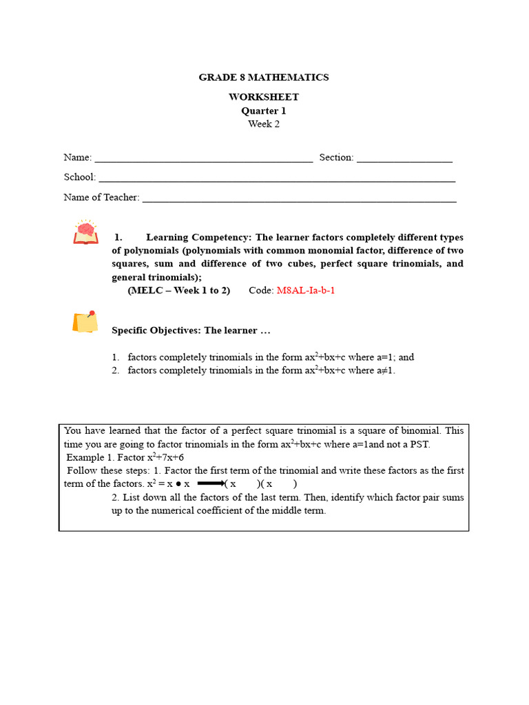 Math 8 Q1 Week 2.1.docx | PDF