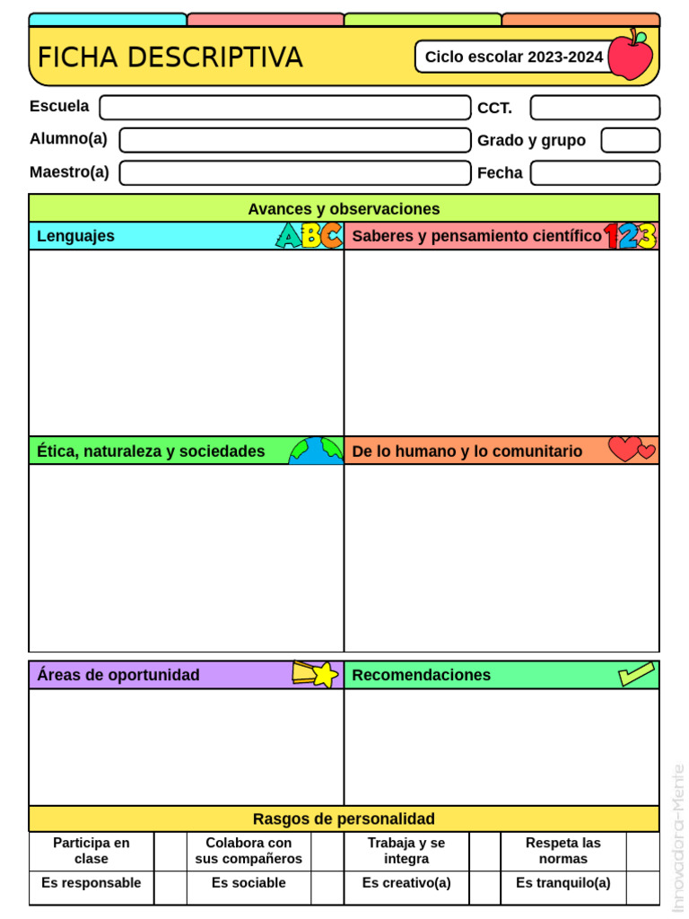 Fichas Descriptivas NEM | PDF