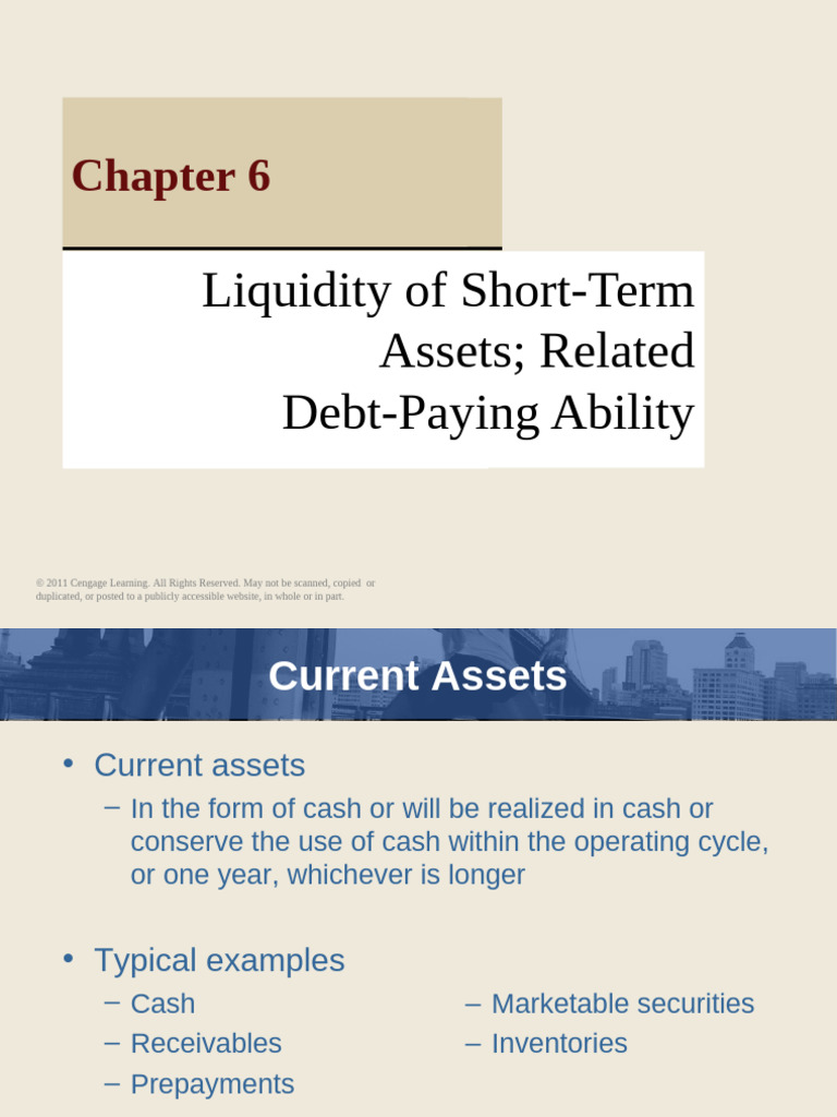 Ch06 ShortTermAnalysis | PDF