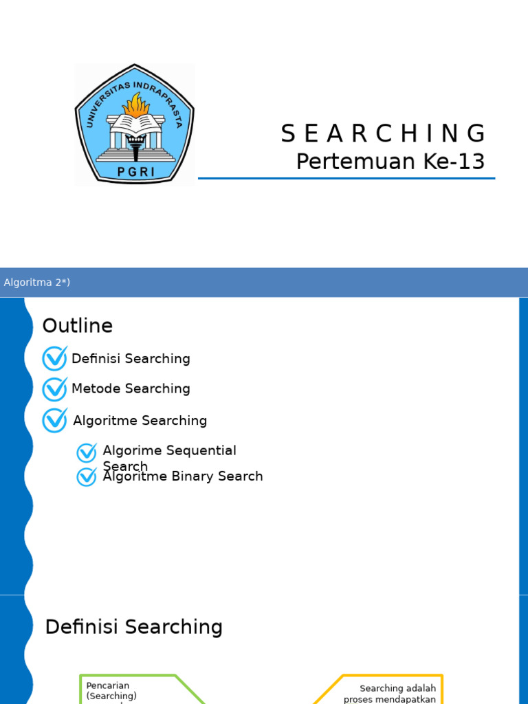 Pertemuan-13 Searching Algo 2 | PDF