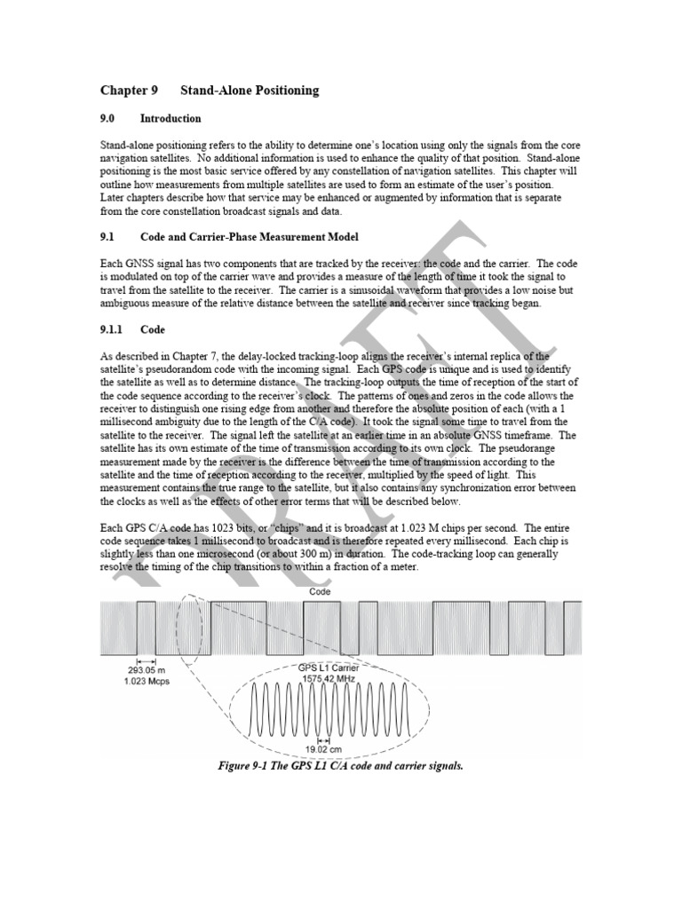 Chapter 9 Stand Alone Positioning | PDF | Global Positioning System | Telecommunications Engineering