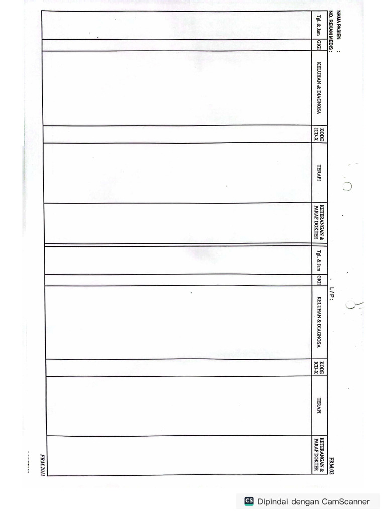 Form Lanjutan Poli Gigi | PDF