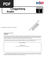 Final - MATATAG - Lesson Exemplar - Grade 1 - Quarter 1 - Week 1 | PDF