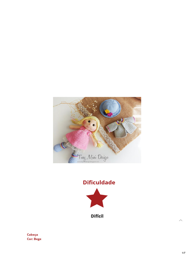 Boneca Timy Mini | PDF Boneca Timy Mini | PDF