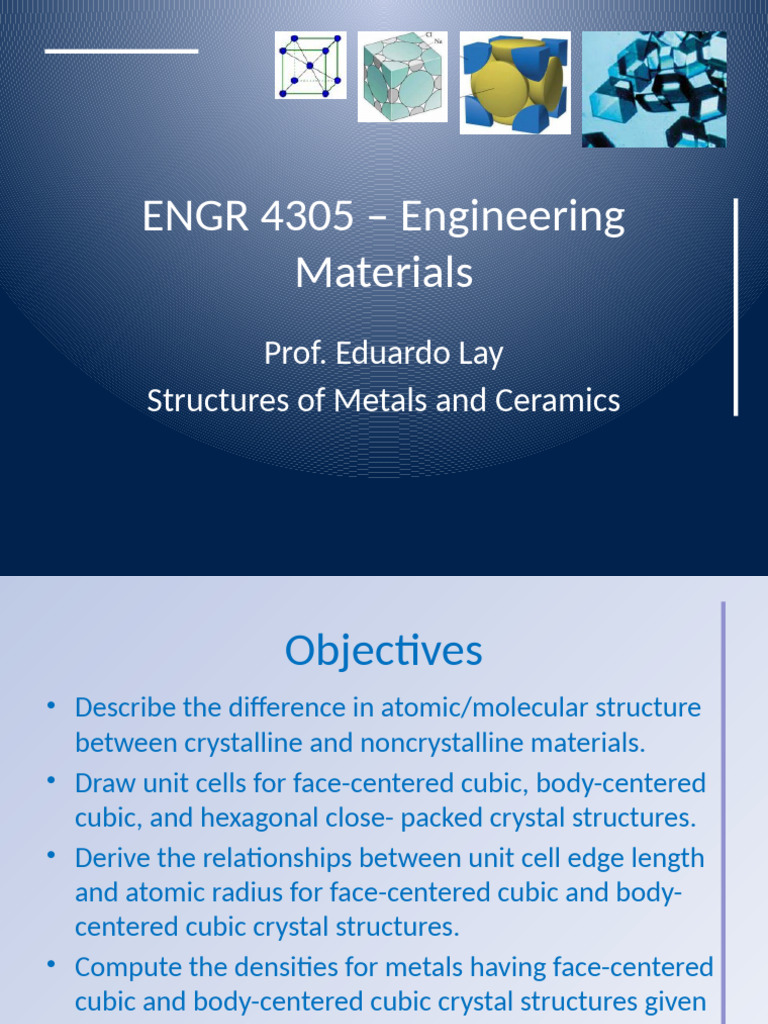 Module 3 Structure of Metals and Ceramics - Tagged | PDF