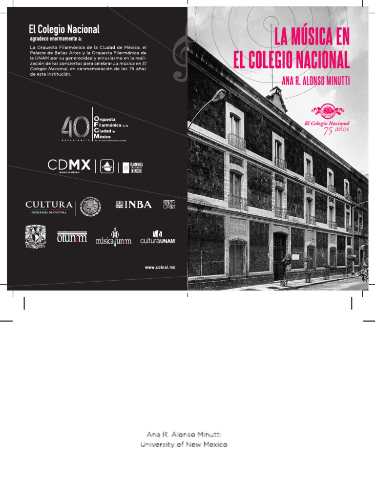 La Mu Sica en El Colegio Nacional Mexico | PDF