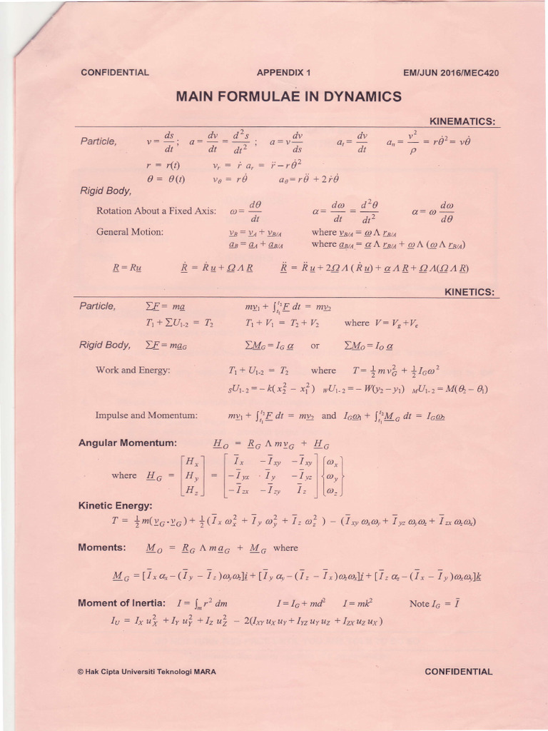 Final Formulae | PDF
