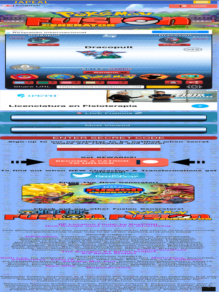 Pokemon Fusion Generator 2 | PDF