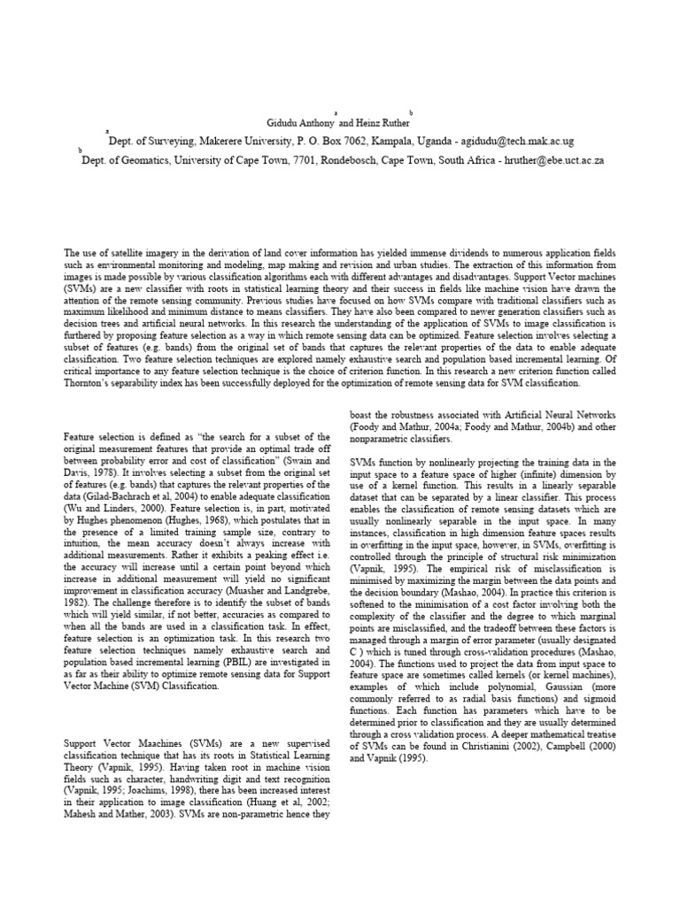 Comparison Of Feature Selection Techniques For Svm Classification P11 Pdf Support Vector