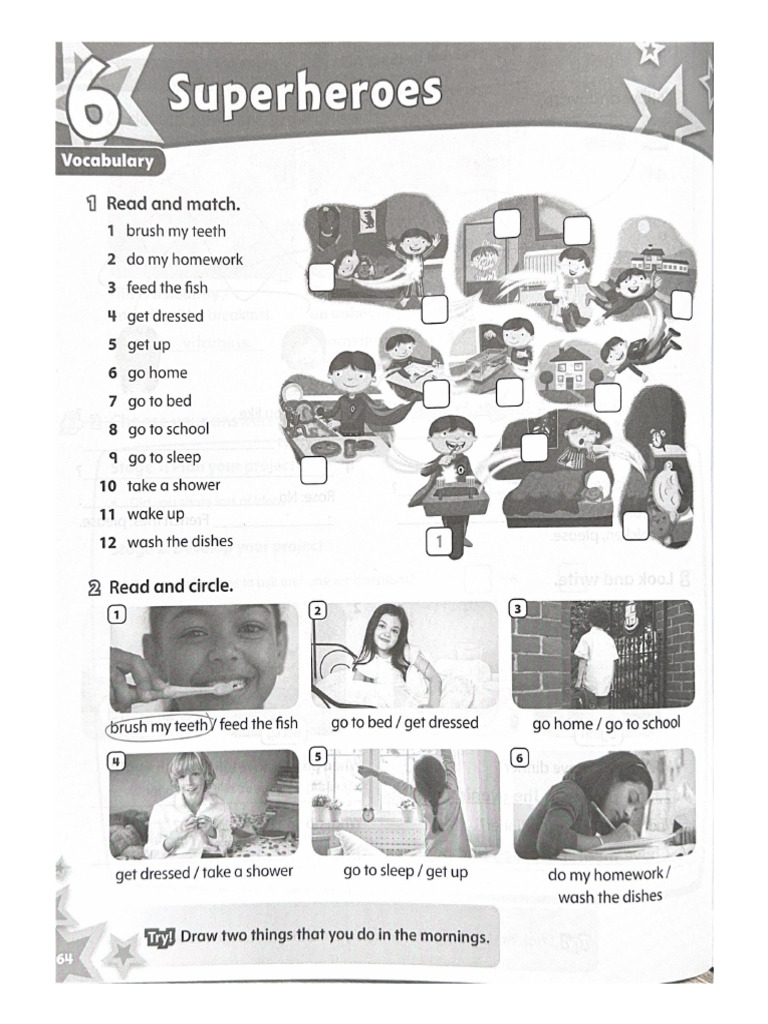 Unit 6 Workbook - Superheroes | PDF