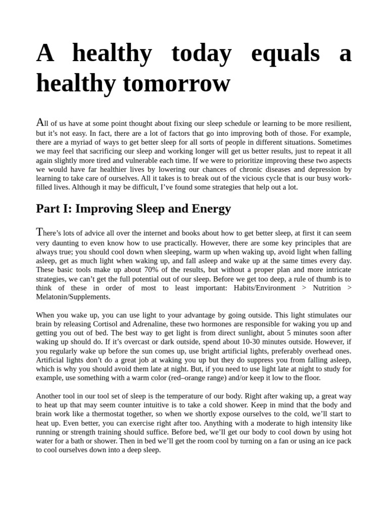 - Lesson 13 Sleep and Resilience | PDF