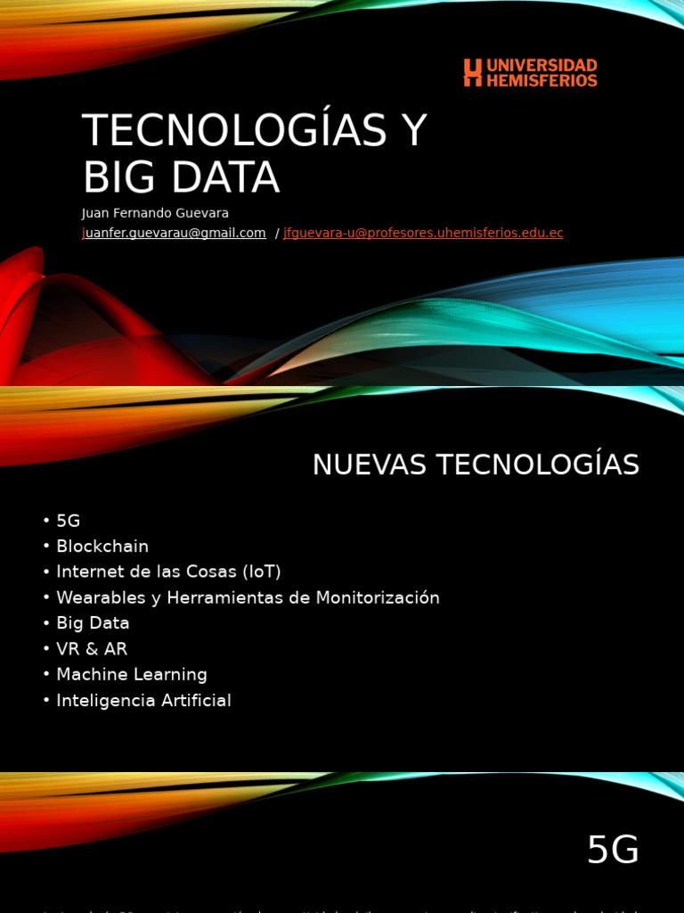 Tecnologías y Big Data 2023 | PDF