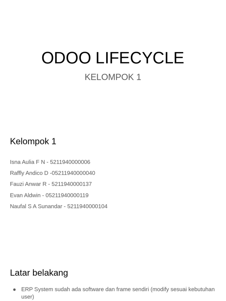 Odoo | PDF