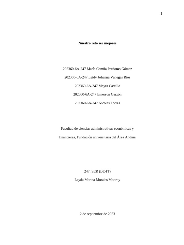 SER BE-IT EJE 2 y EJE 3 | PDF | Meditación | Liderazgo