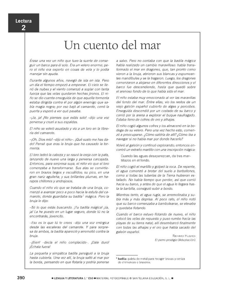 Un Cuento Del Mar | PDF