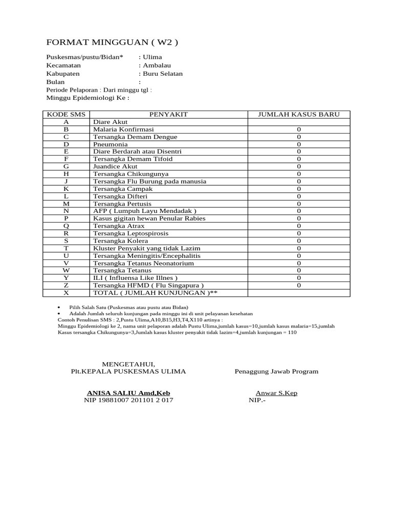 Format Mingguan | PDF