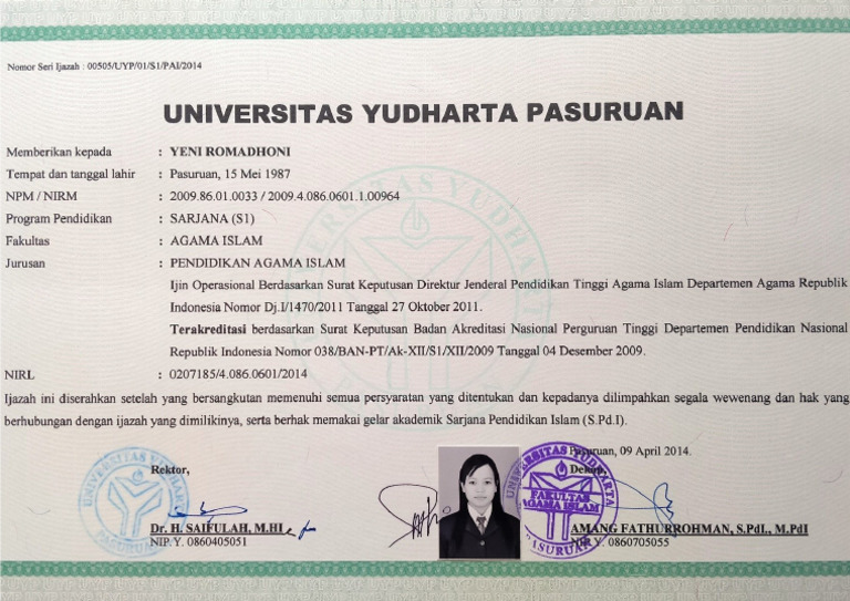 Ijazah Bu Yeni PDF | PDF