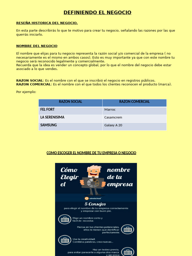 5 Definiendo el Negocio | PDF