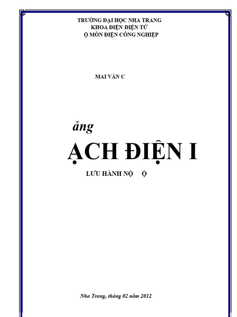 Tailieuxanh Mach Dien 1 2675 | PDF