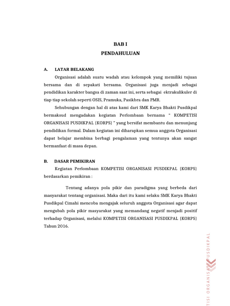 Proposal KORPS | PDF