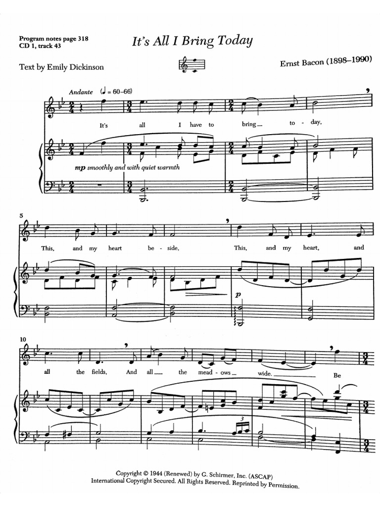 It's all I bring Today | PDF