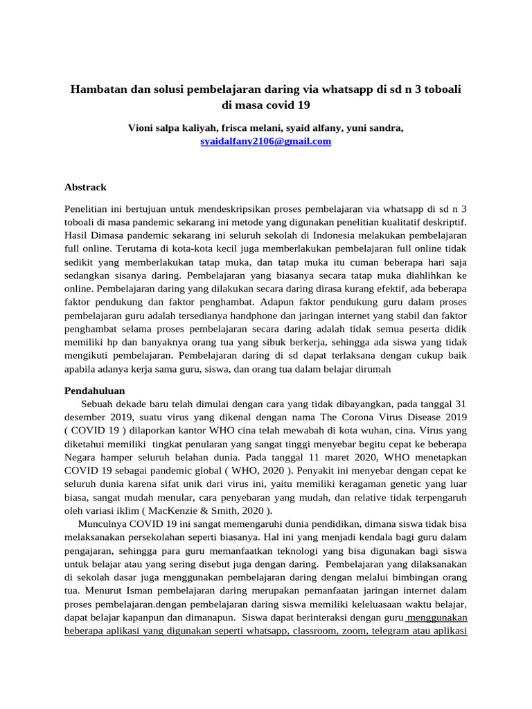 Artikel Ilmiah PLP 1 | PDF