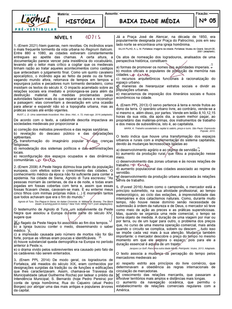 GC Hist Fix 5 Baixa Idade Media | PDF