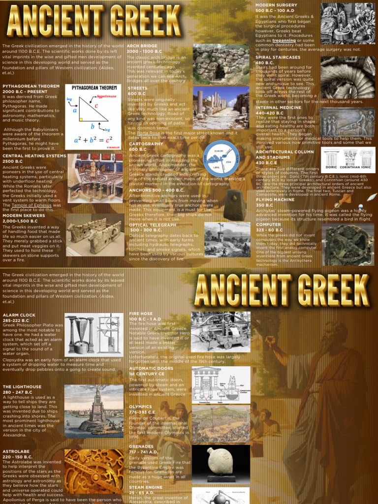Ancient Greek Innovations and Inventions | PDF | Social Science | History