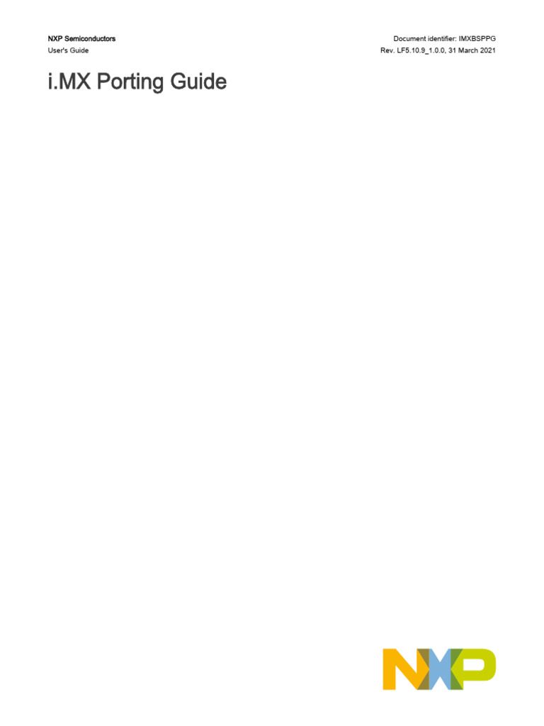 i.MX Porting Guide | PDF