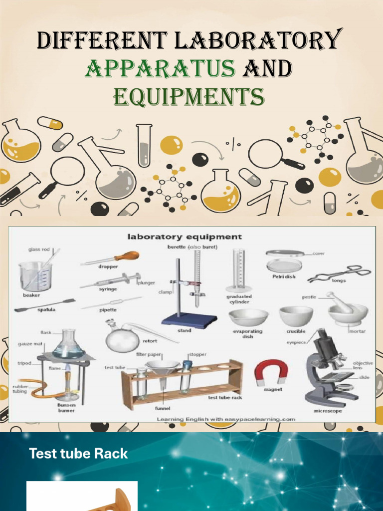 Different Laboratory Apparatus and Equipments | PDF
