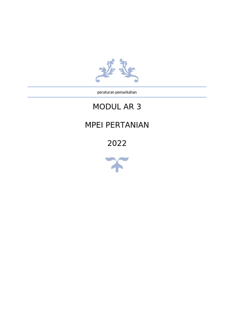 PP Modul Ar3 2022 - Kedah | PDF