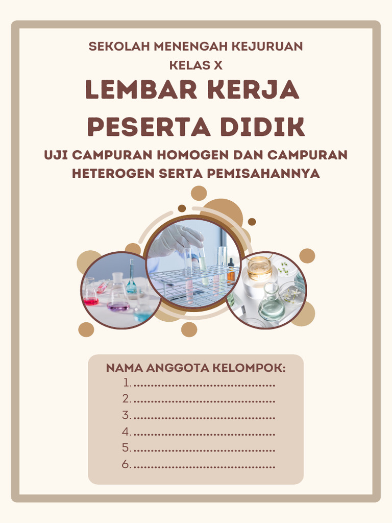LKPD Uji Campuran Homogen Dan Heterogen | PDF