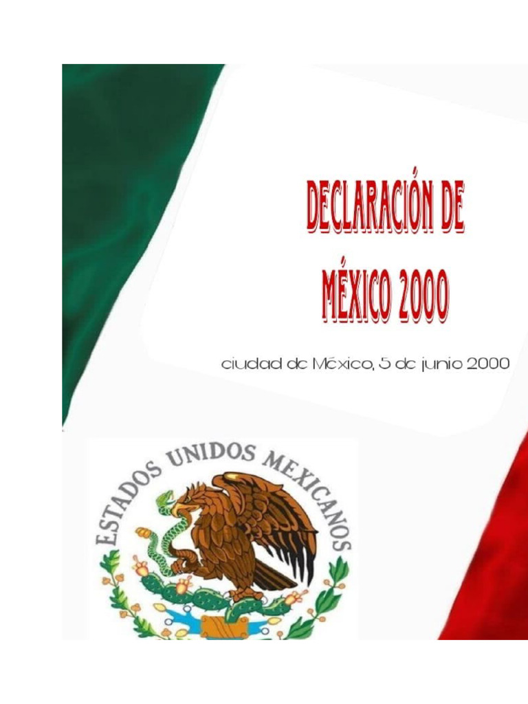 Declaracion de Mexico 2000 | PDF