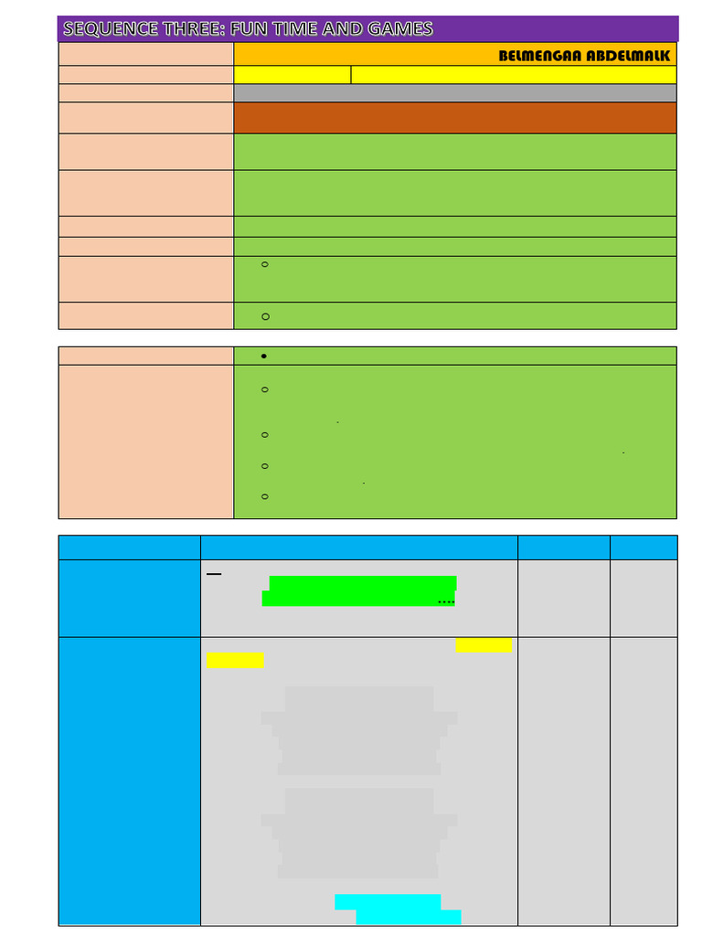 4PS - SEQ 03 SECT 1 LESSON 01 Name Fun | PDF
