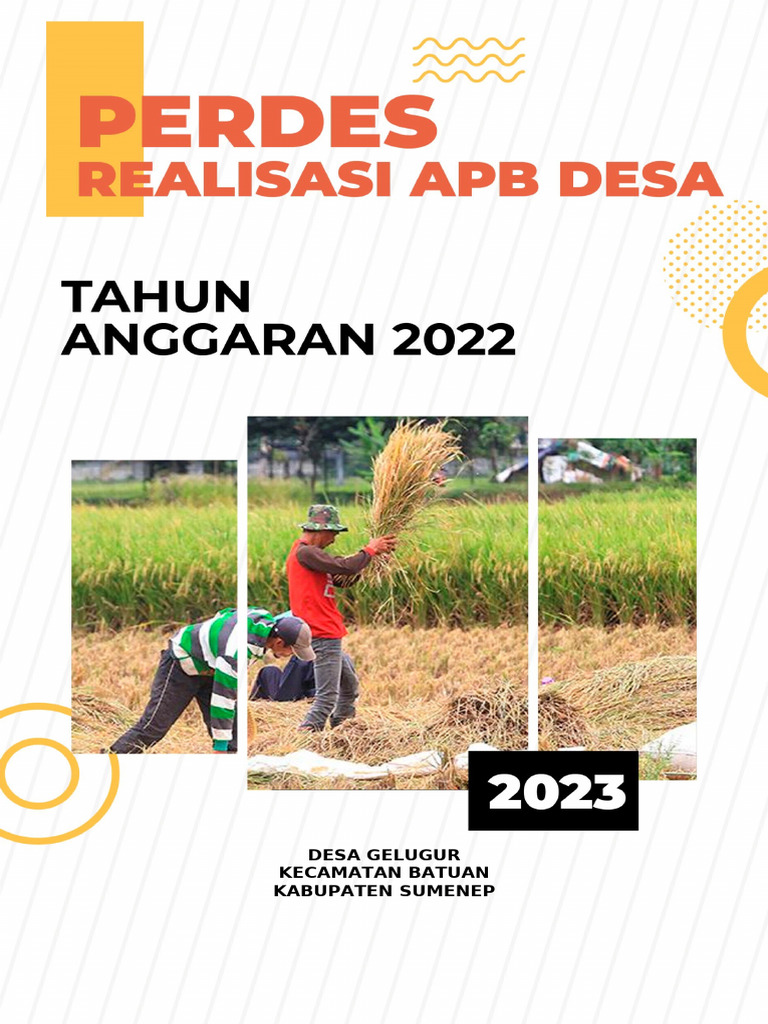 Draft Perdes Pertanggungjawaban APBDes 2022 | PDF