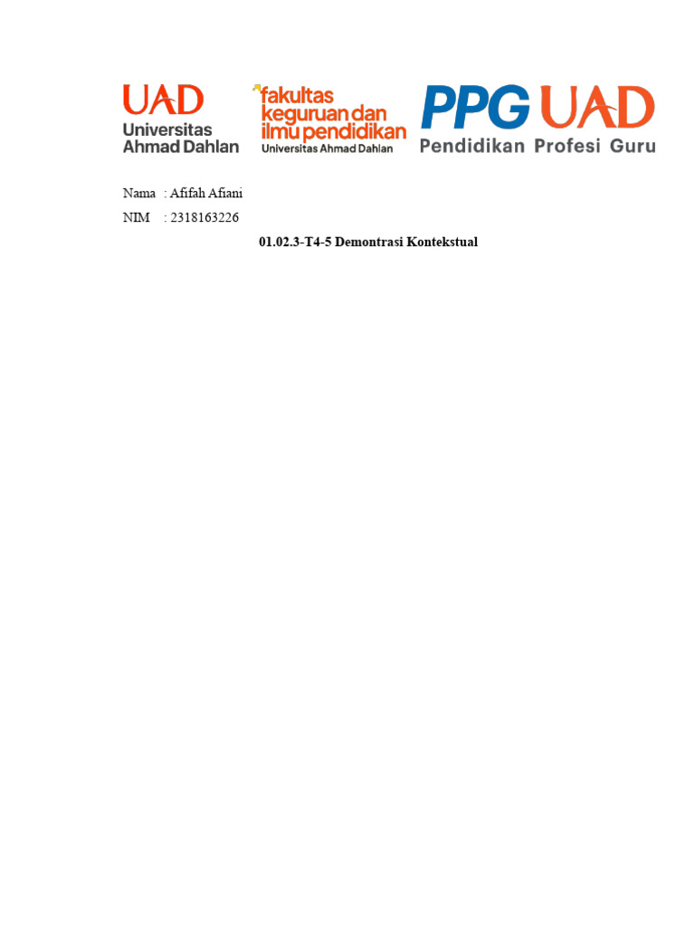 01.02.3-T4-5 Demontrasi Kontekstual | PDF